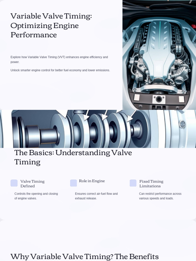 Variable Valve Timing Optimizing Engine Performance.pptx 20250509 070606 0000 | PDF | Engines ...