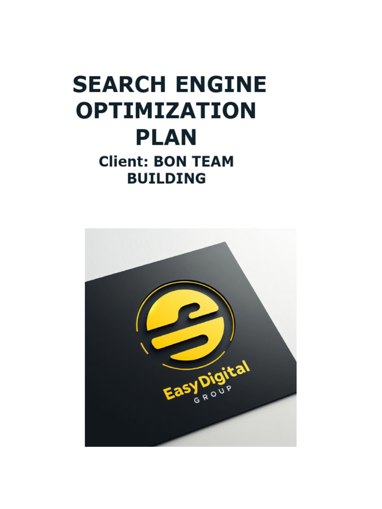SEO report Bon Team Building | PDF | Search Engine Optimization | Marketing Strategy