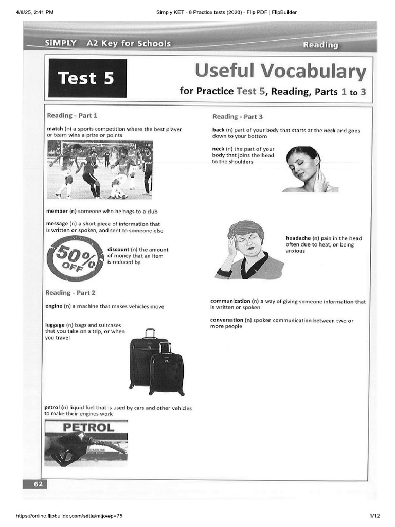 Ket Practice Test 5 | PDF