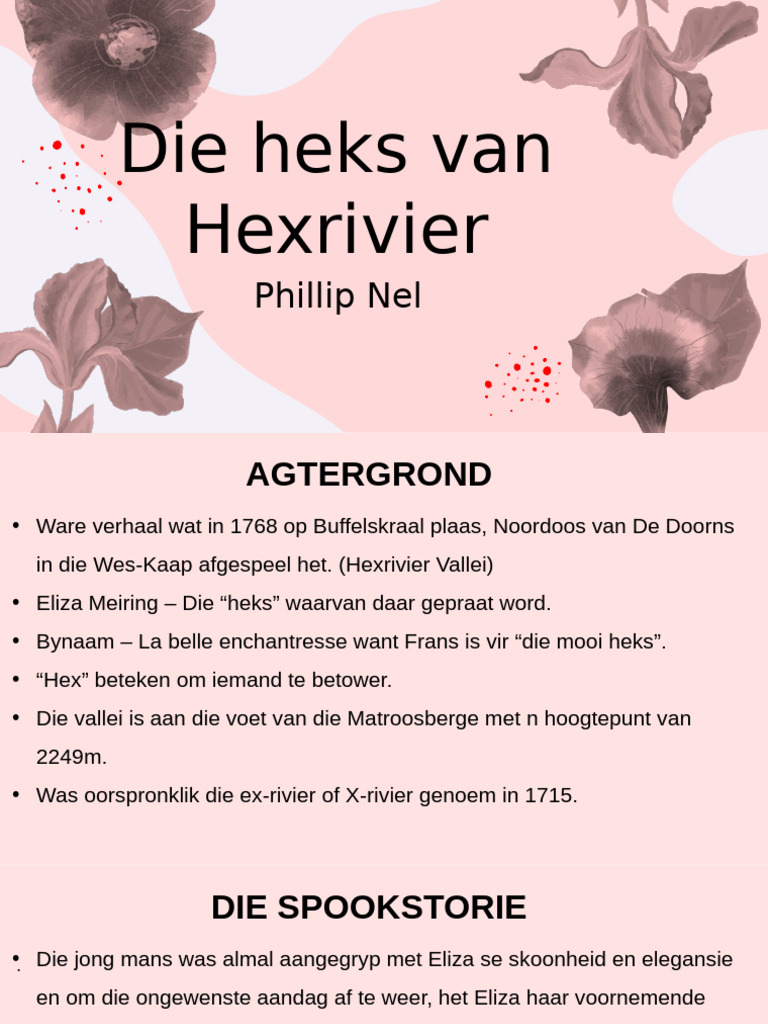 Die Heks Van Hexrivier - 24 Februarie 2025 | PDF