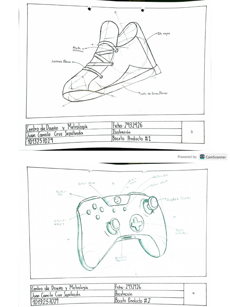 5 Bocetos Producto Diseño Industrial Juan Camilo Cruz | PDF