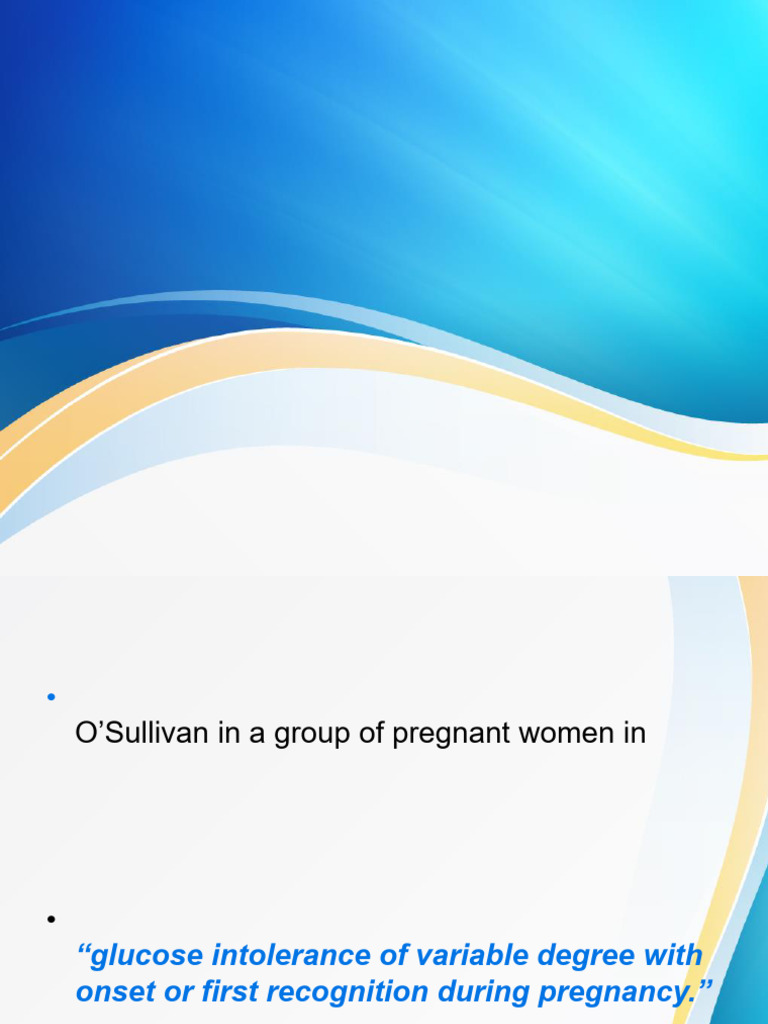 Diabetes Mellitus in Pregnancy Lecture 31.1.2025 No DKA | PDF ...