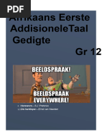 Maaltyd Gedig Deur PJ Philander Vrae en Antwoorde | PDF