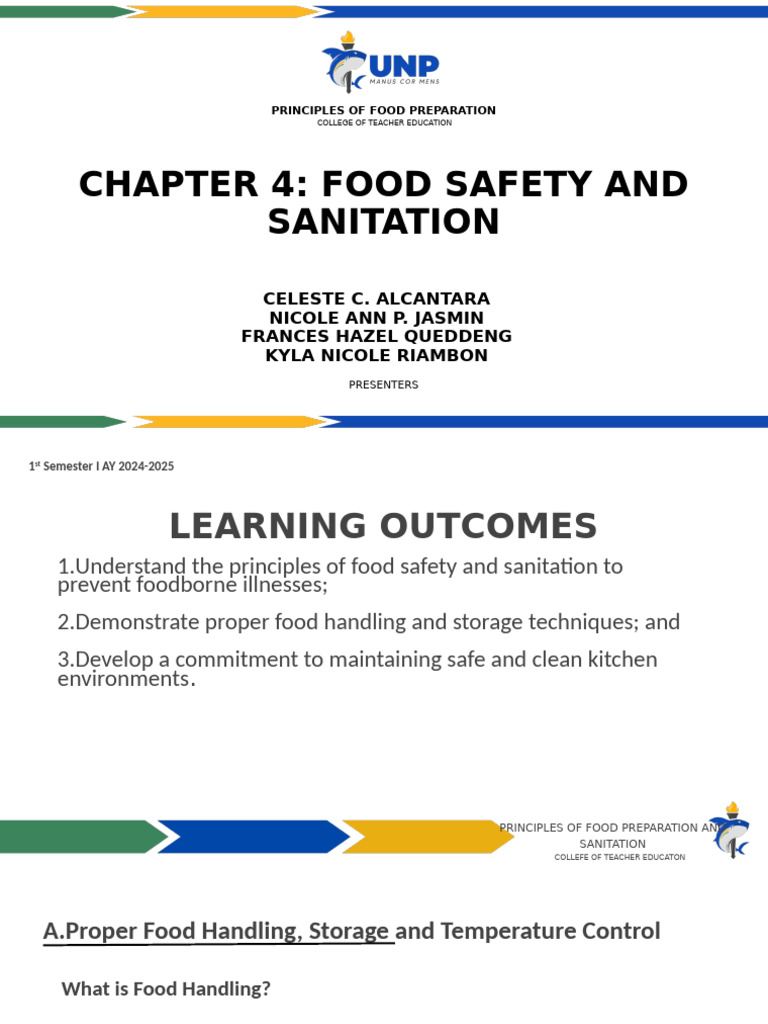 Chapter 4 Principles of Food Preparation Alcantaraqueddengjasmin Riambon Btled He2 | PDF ...