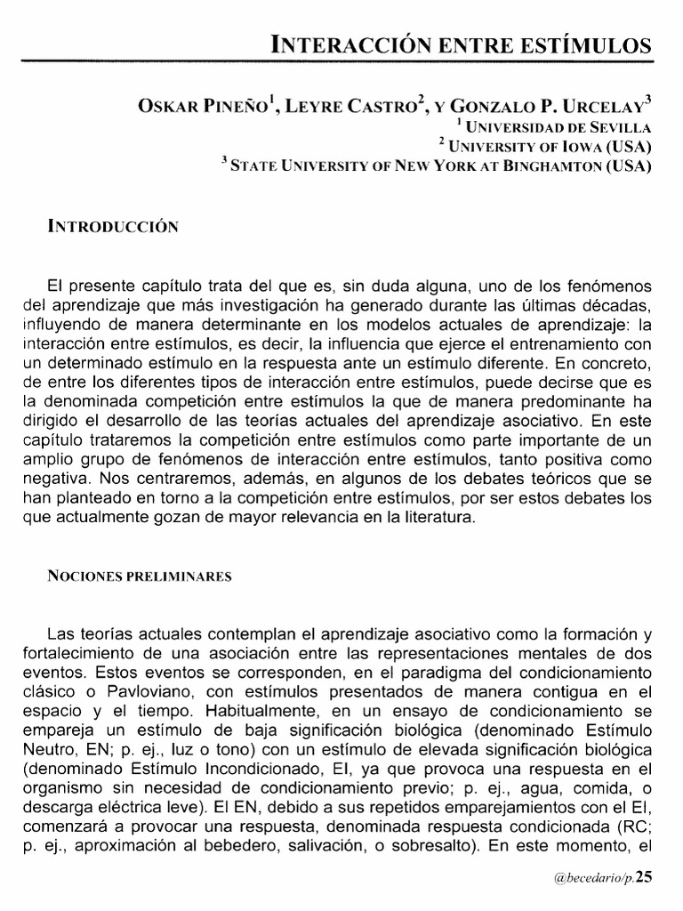 Pineño, Castro, & Urcelay, 2007 | PDF