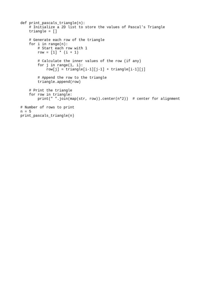 Pascale Triangle | PDF