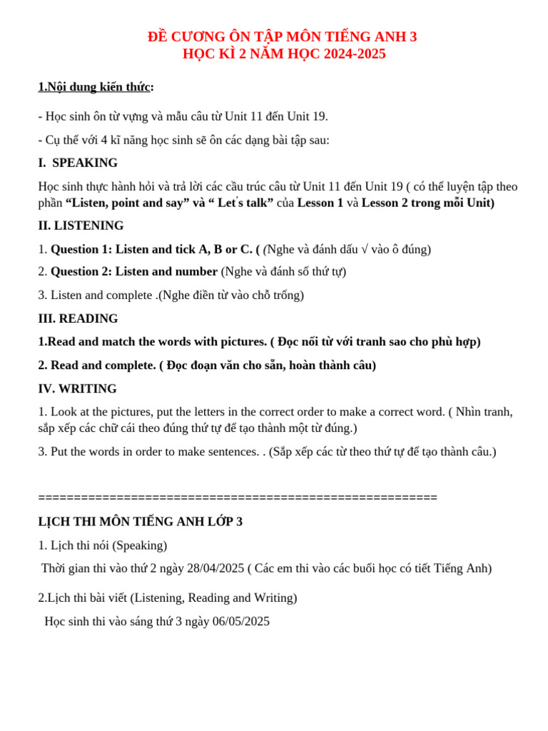 De Cuong E3 HK2 | PDF