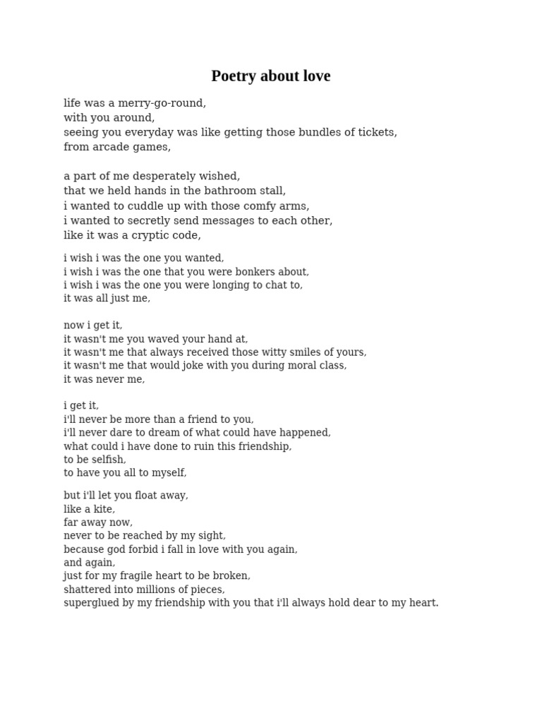 Poetry About Love | PDF