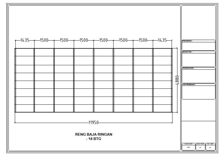 Gambar Dan Hitungan Reng Baja Ringan | PDF