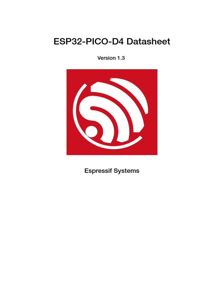 Esp32-Pico-D4 Datasheet en | PDF | Random Access Memory | Booting