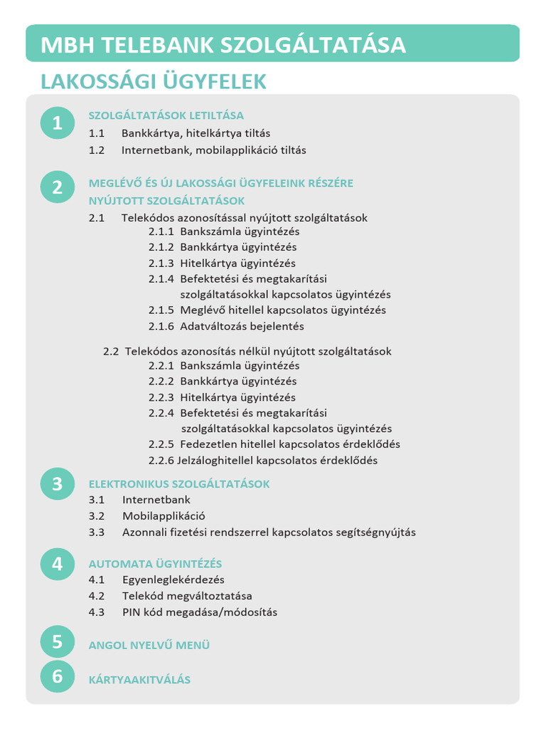 MKB Telebankar Lakossagi New | PDF