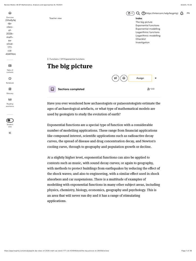 Review Mode IB DP Mathematics Analysis and Approaches SL FE2021 | PDF ...