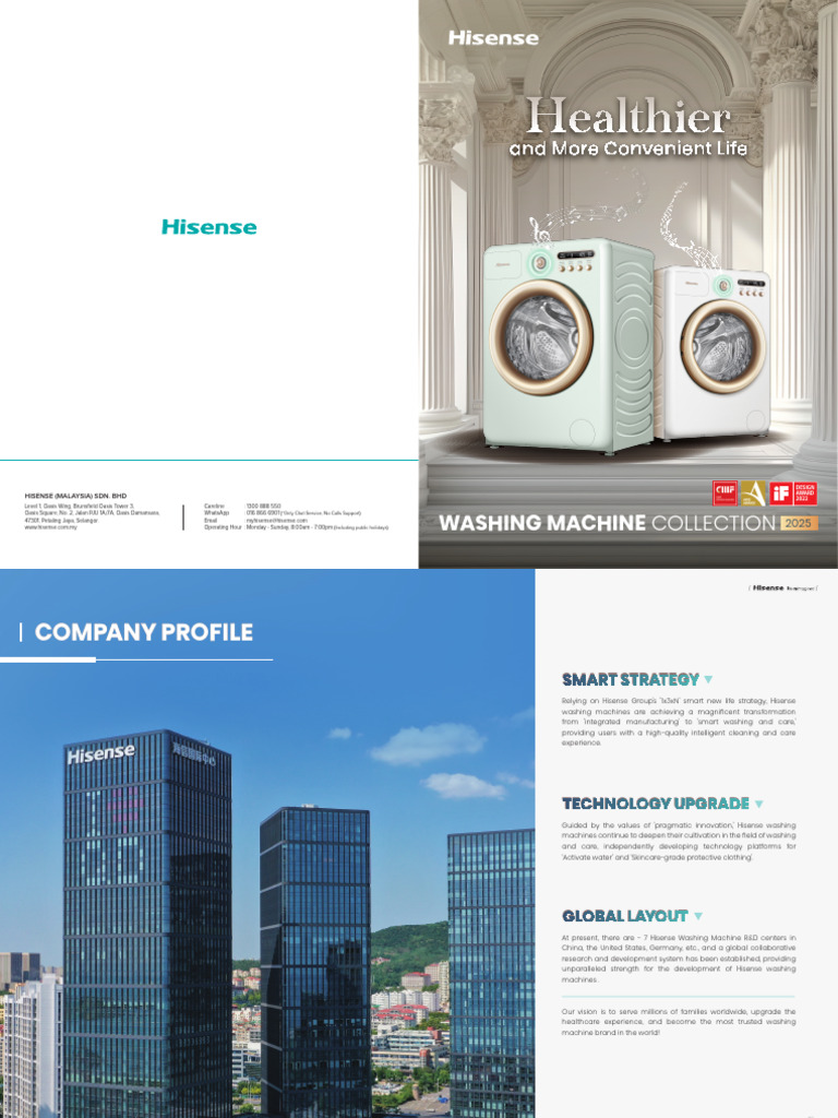 Hisense Washing Machines 2025 Overview | PDF | Water | Washing Machine