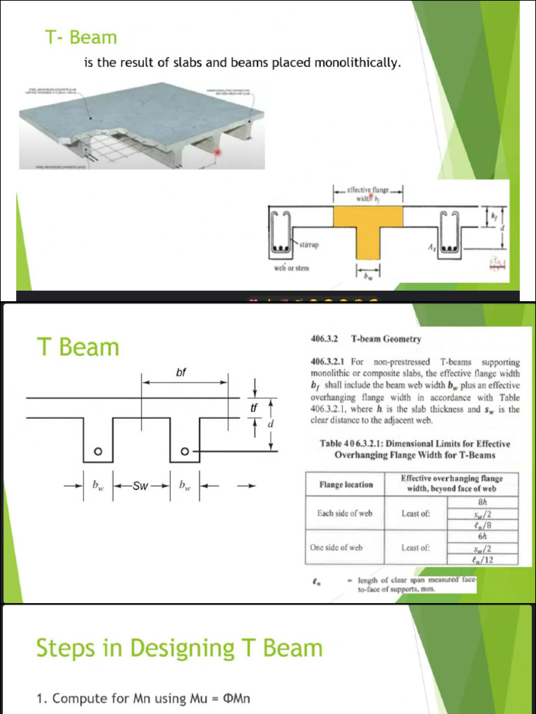 RCD-MARCH 12- ANALYSIS OF T-BEAM | PDF