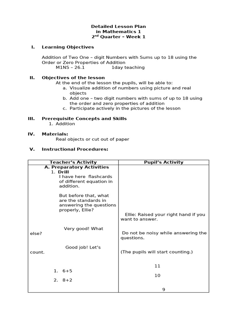 Detailed Lesson Plan Group 1 | PDF | Lesson Plan | Teachers