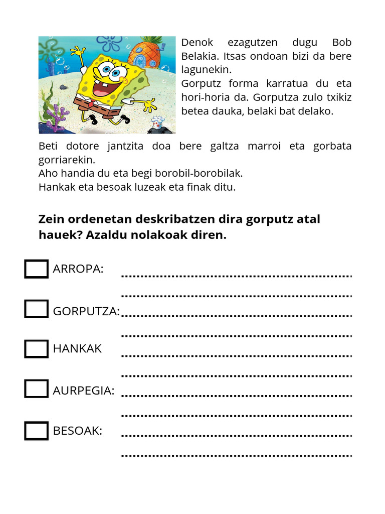 Denok Ezagutzen Dugu Bob | PDF