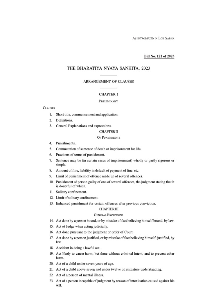 Bns Sections | PDF