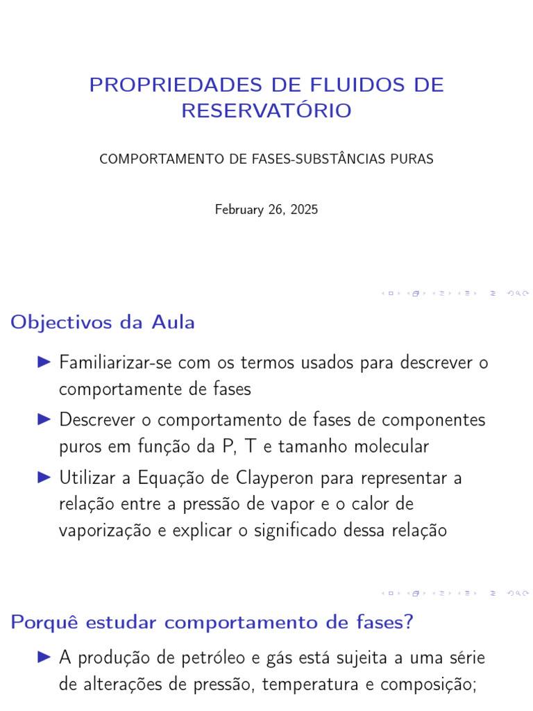 ProFlu_Aula_2_Comportamento_de_Fases___Substâncias_Puras (1) | PDF ...