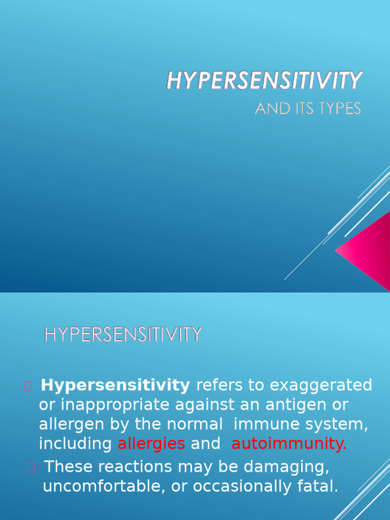 Hypersensitivity Reactions | PDF | Allergy | Immune System