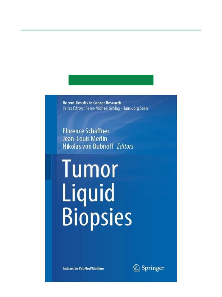 Hurry Download Tumor Liquid Biopsies Accessible PDF Download | PDF