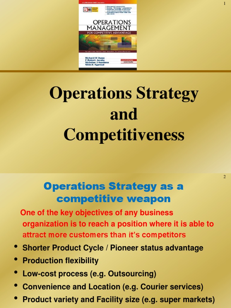 Operations Strategy and Competitiveness | PDF | Strategic Management ...