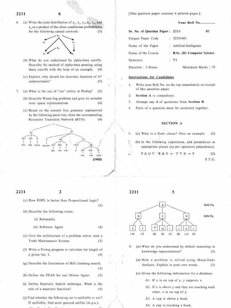 Artificial Intelligence, B.sc(H)-Computer Science, 6 Sem | PDF | Mathematical Logic | Logic