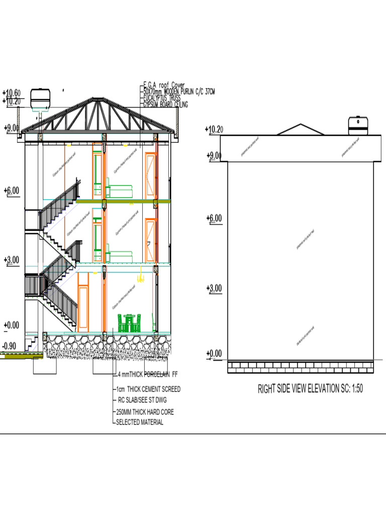 Chacha G+2 final print6 dwg-Model | PDF