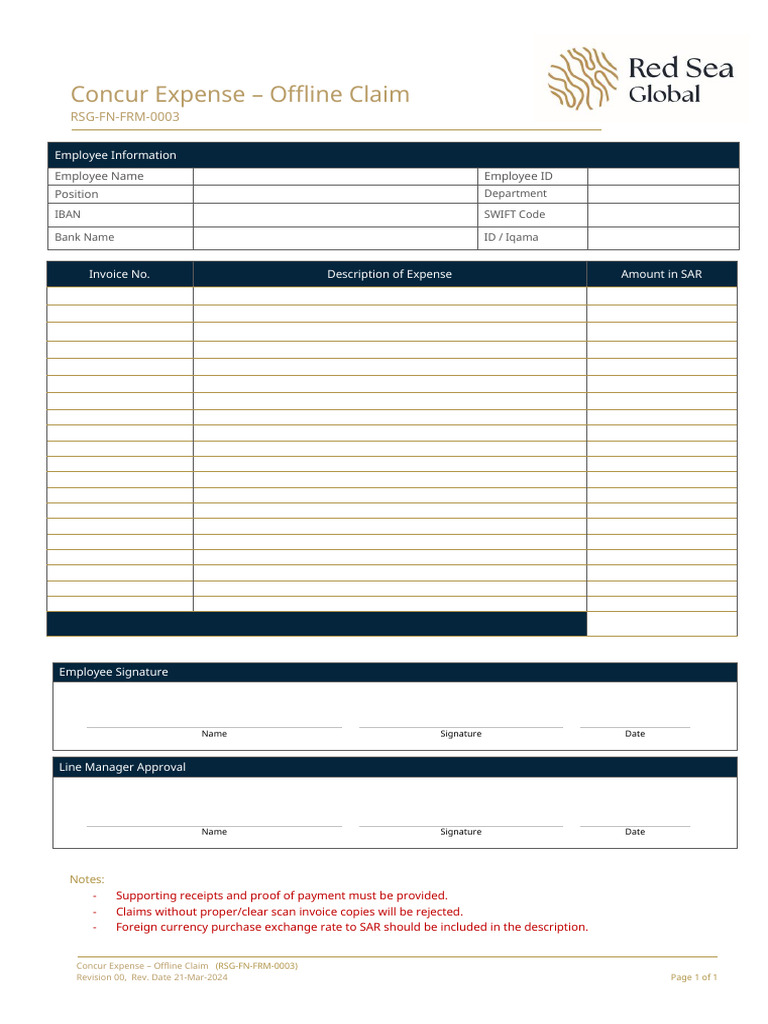 Concur Expenses - Offline 1 (1) 3 1 | PDF