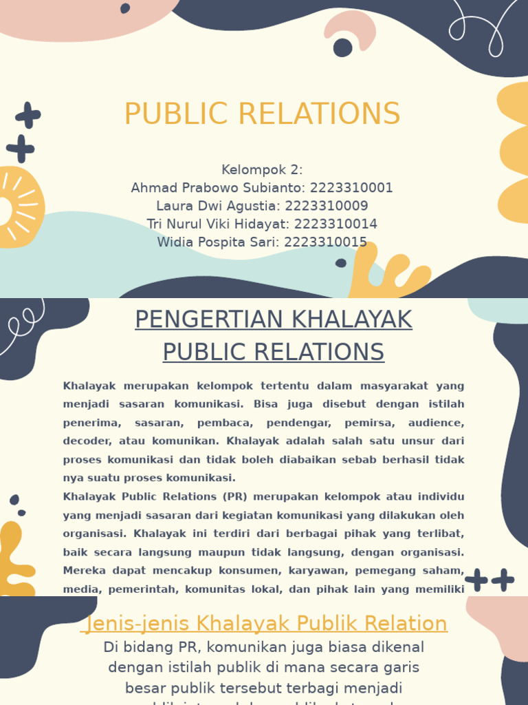 Public Relations | PDF