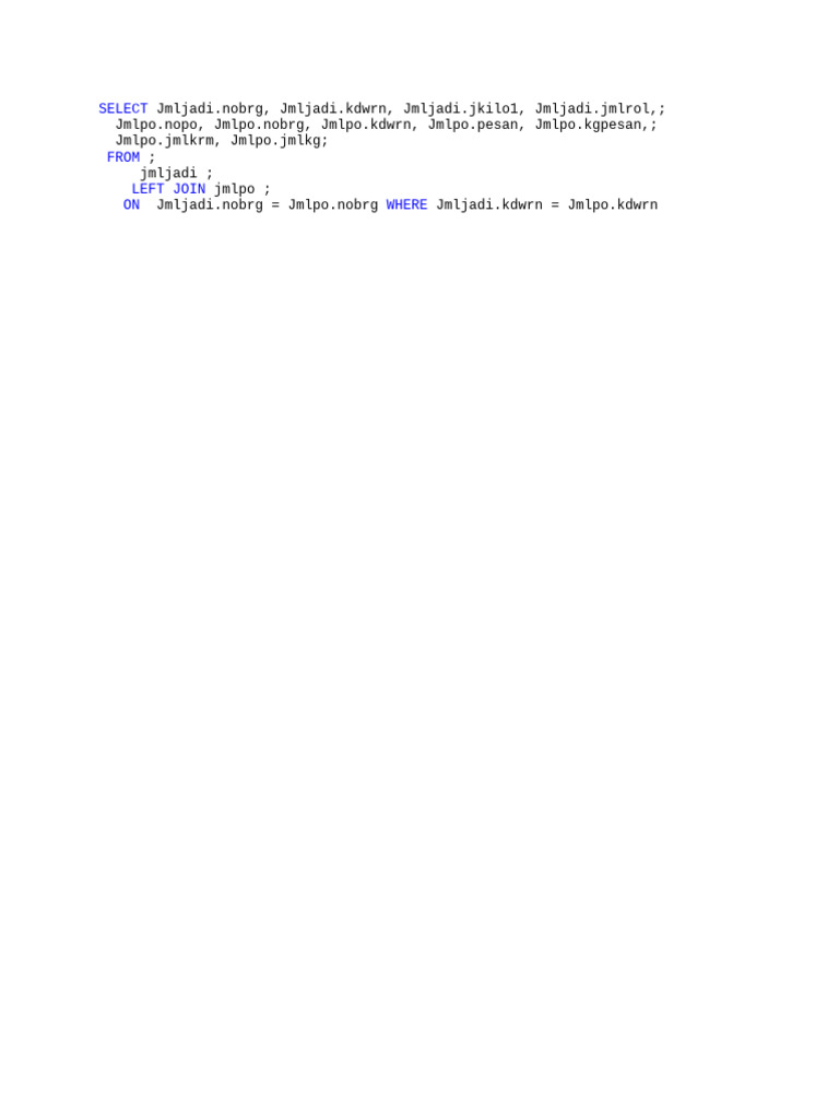 Query Select | PDF