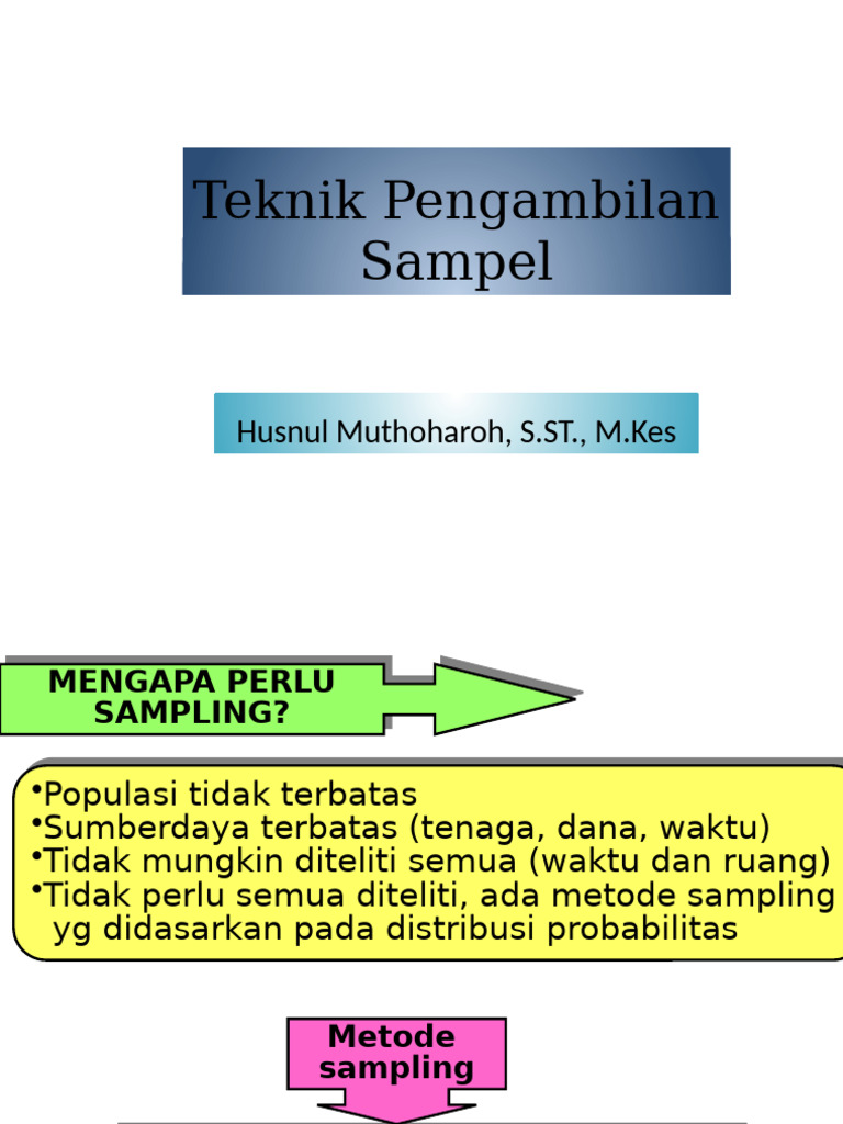 Teknik Sampling | PDF
