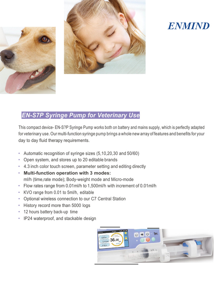 EN-S7P Syringe Pump Pricing Details | PDF | Intravenous Therapy