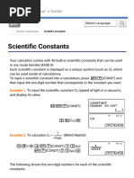 Casio Constants and Units (Revised) | PDF | Teaching Methods ...