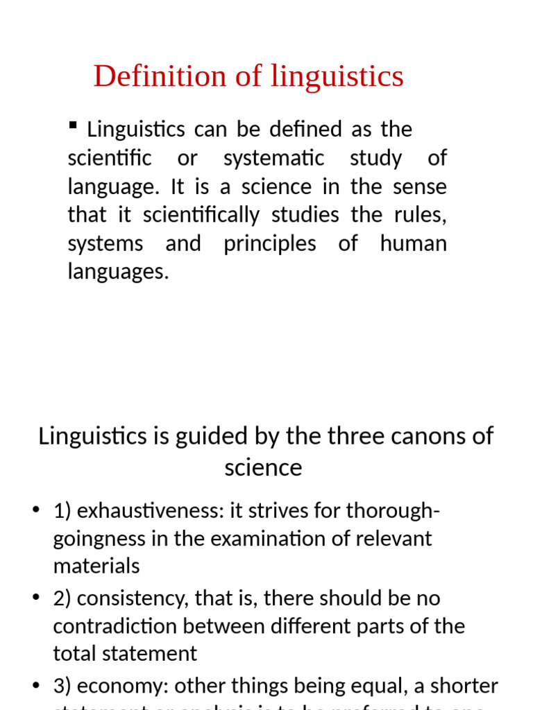 Introduction To Linguistics | PDF | Linguistics | Semantics
