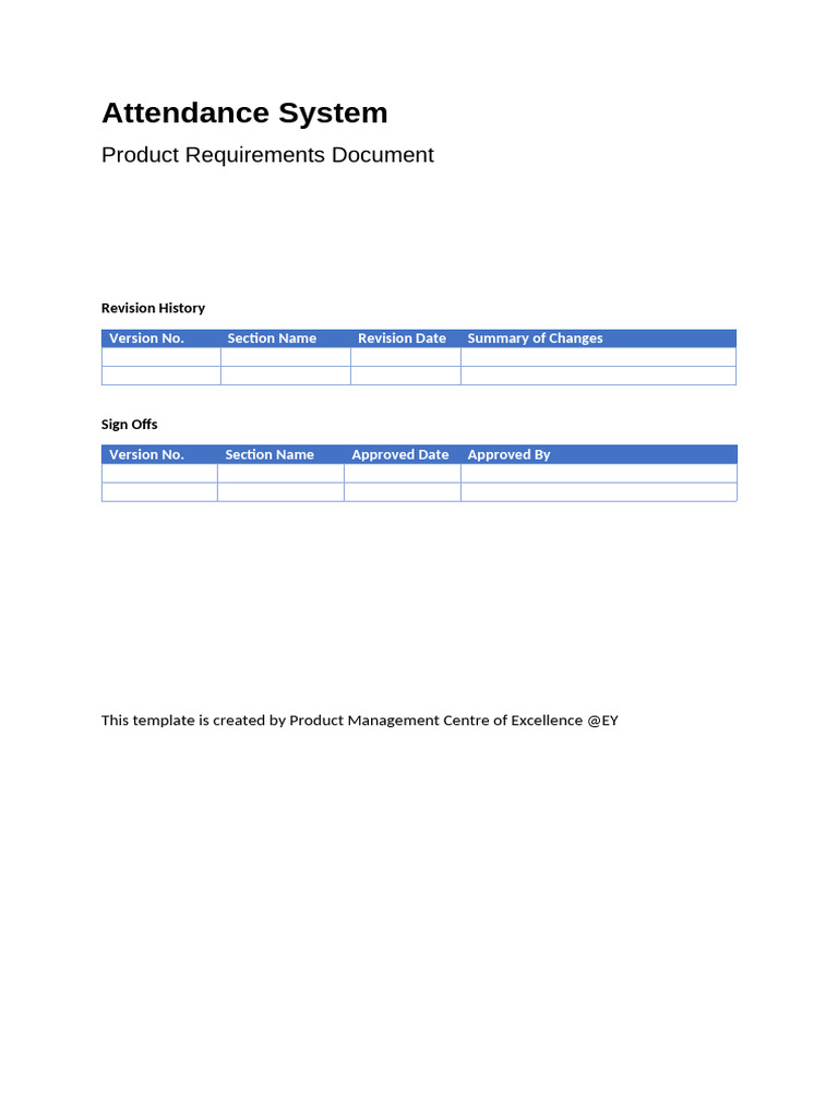Attendance System Requirement Document | PDF | Databases | Analytics