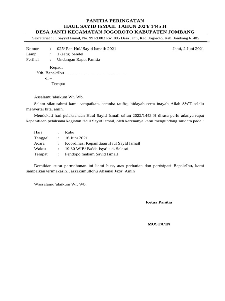 DOKUMEN UNDANGAN Ada Logo Pokdarwis | PDF