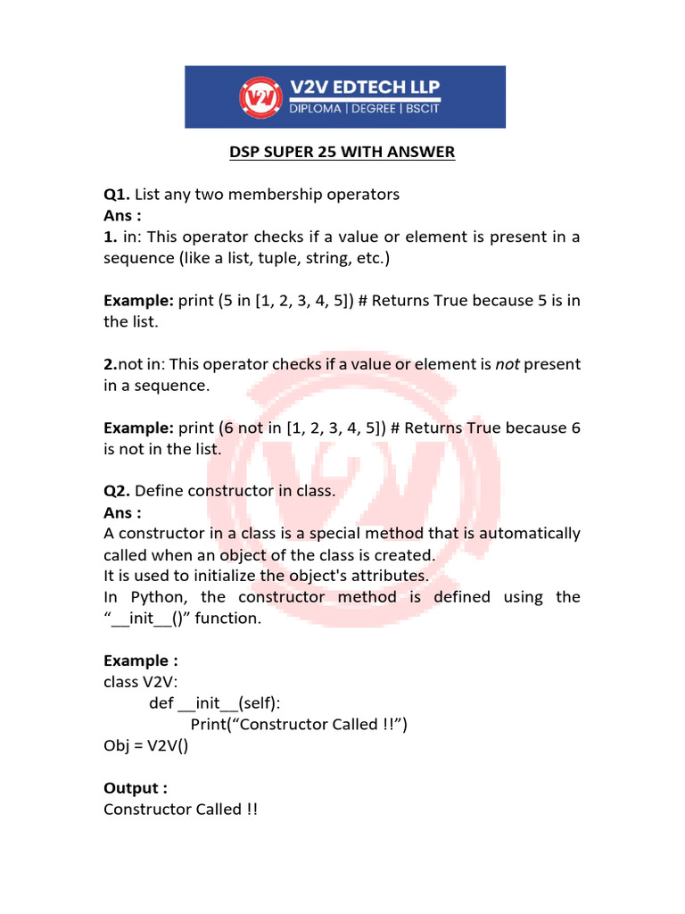 DSP Super 25 With Answer | PDF | Queue (Abstract Data Type) | Computer Programming
