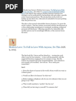 The 36 Questions That Lead To Love - The New York Times | PDF | Love
