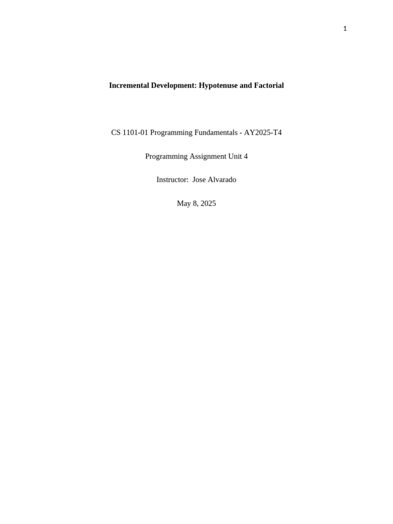 Programming Assignment Unit 4 | PDF | Parameter (Computer Programming) | Function (Mathematics)