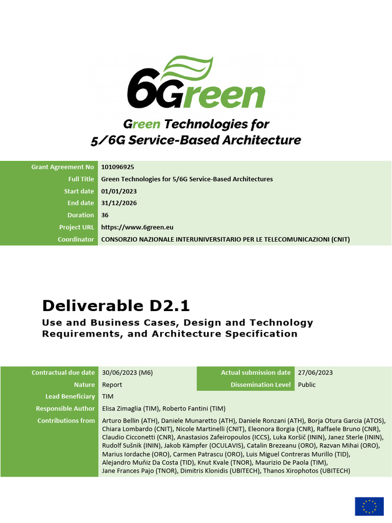 D2.1 - Use and Business Cases, Design and Technology Requirements, and ...