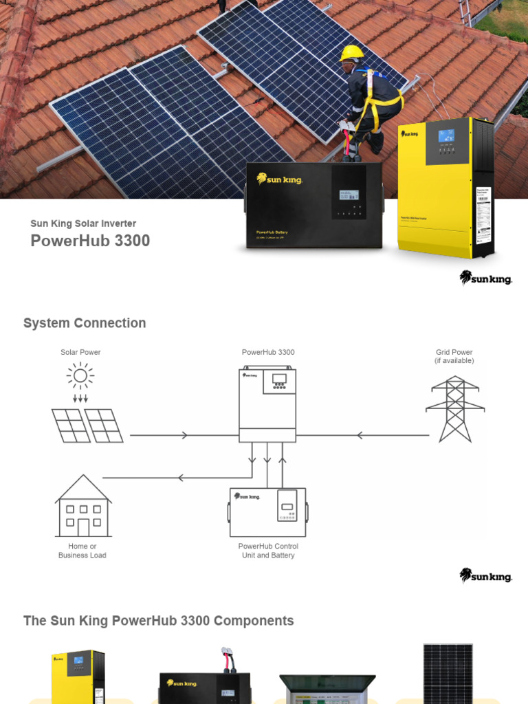 Sun King PowerHub 3300 Solar Inverter - Product Comparison and Bundles ...