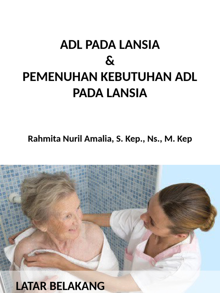 Adl Pada Lansia | PDF