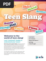 Gen Z Slang Cheat Sheet 2025 | PDF