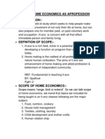 Home Economics Notes | PDF | Home Economics