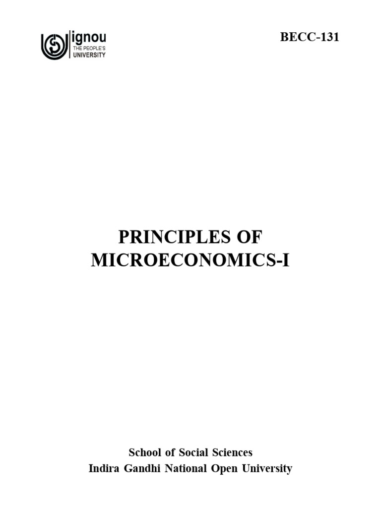 Becc-131 e | PDF | Economics | Economic Equilibrium
