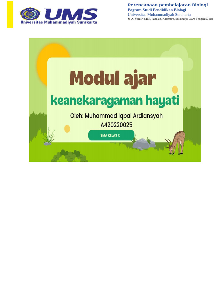 Modul Ajar Sistem Peredaran Darah | PDF