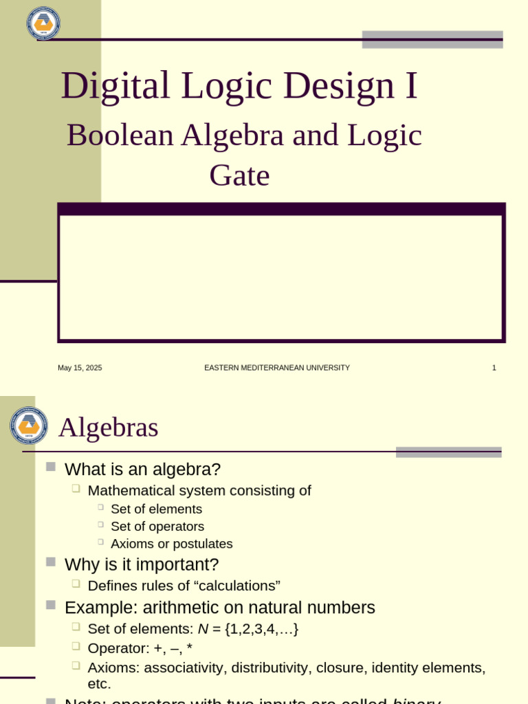 Chapter_2_Boolean_Algebra_and_Logic_Gates | PDF | Boolean Algebra ...