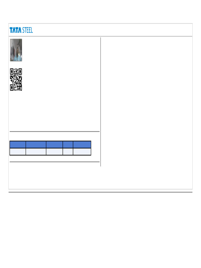 JSR - Tata Steel Ltd:2718005 Muneshwar Mall Instructions:: Laptop No. Vehicle No. Drive Mode DL ...