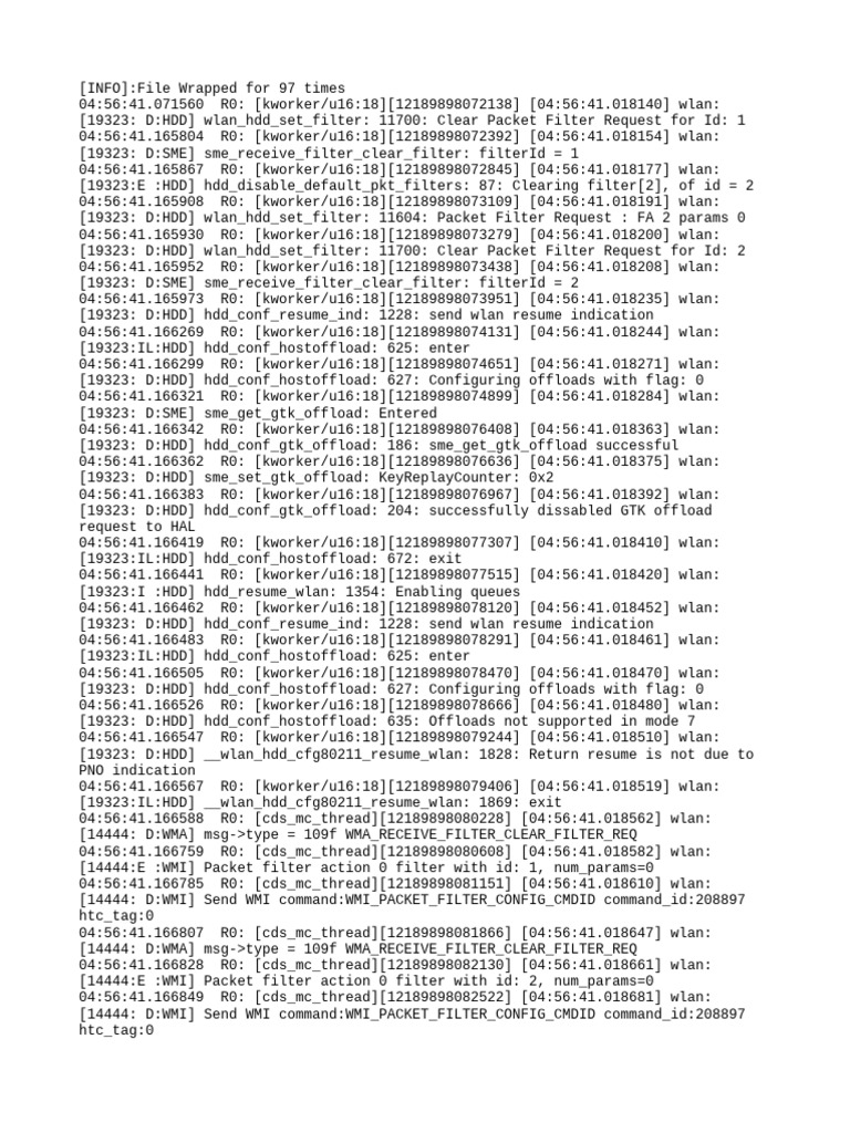 Host Driver Logs Current | PDF | Computer Data | Telecommunications