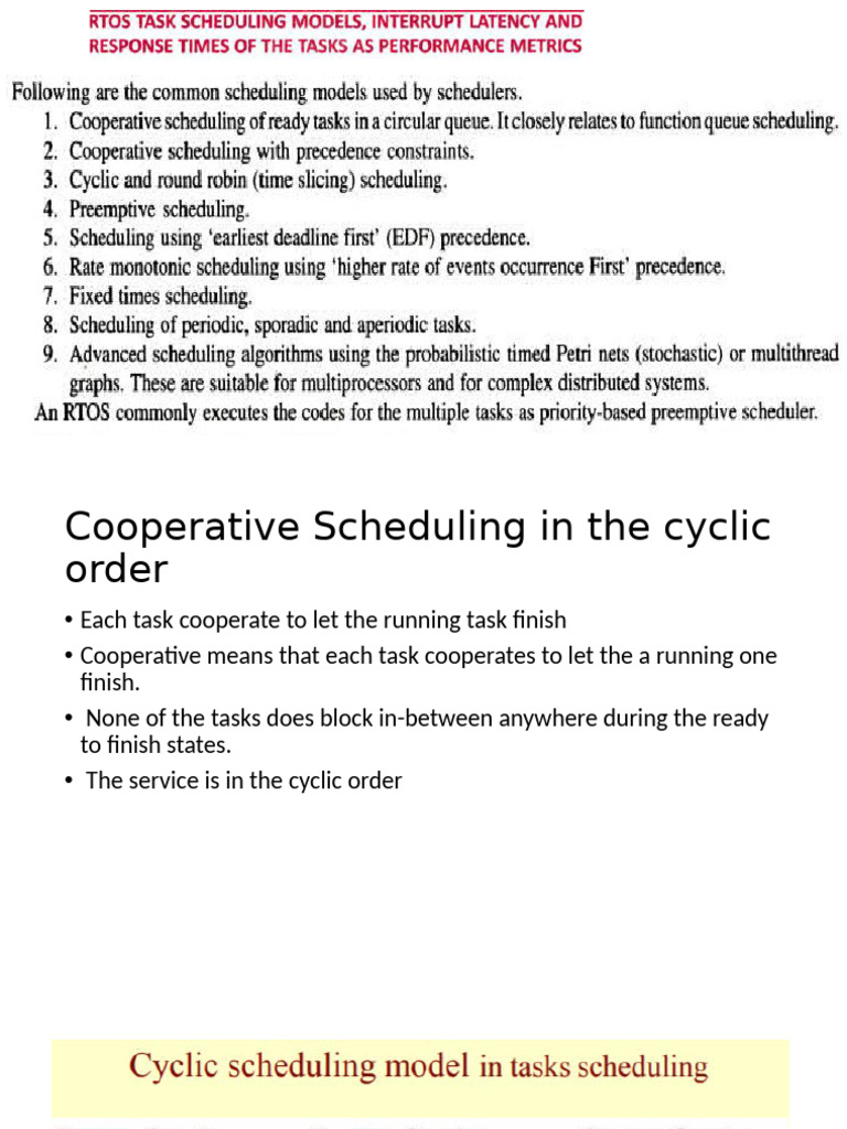 U3-Rtos Task Scheduling Model | PDF | Scheduling (Computing) | Operations Research